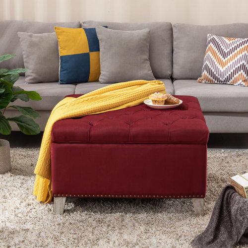 Willa Arlo Interiors Pang Velvet Storage Ottoman And Reviews Wayfair